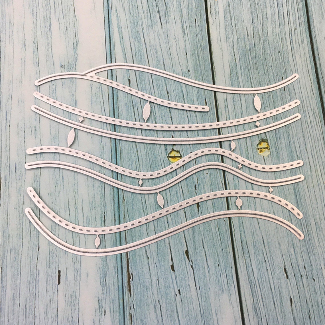 Wave Line Cutting Die,craft Dies, Stencil Template,scrapbooking Dies ...