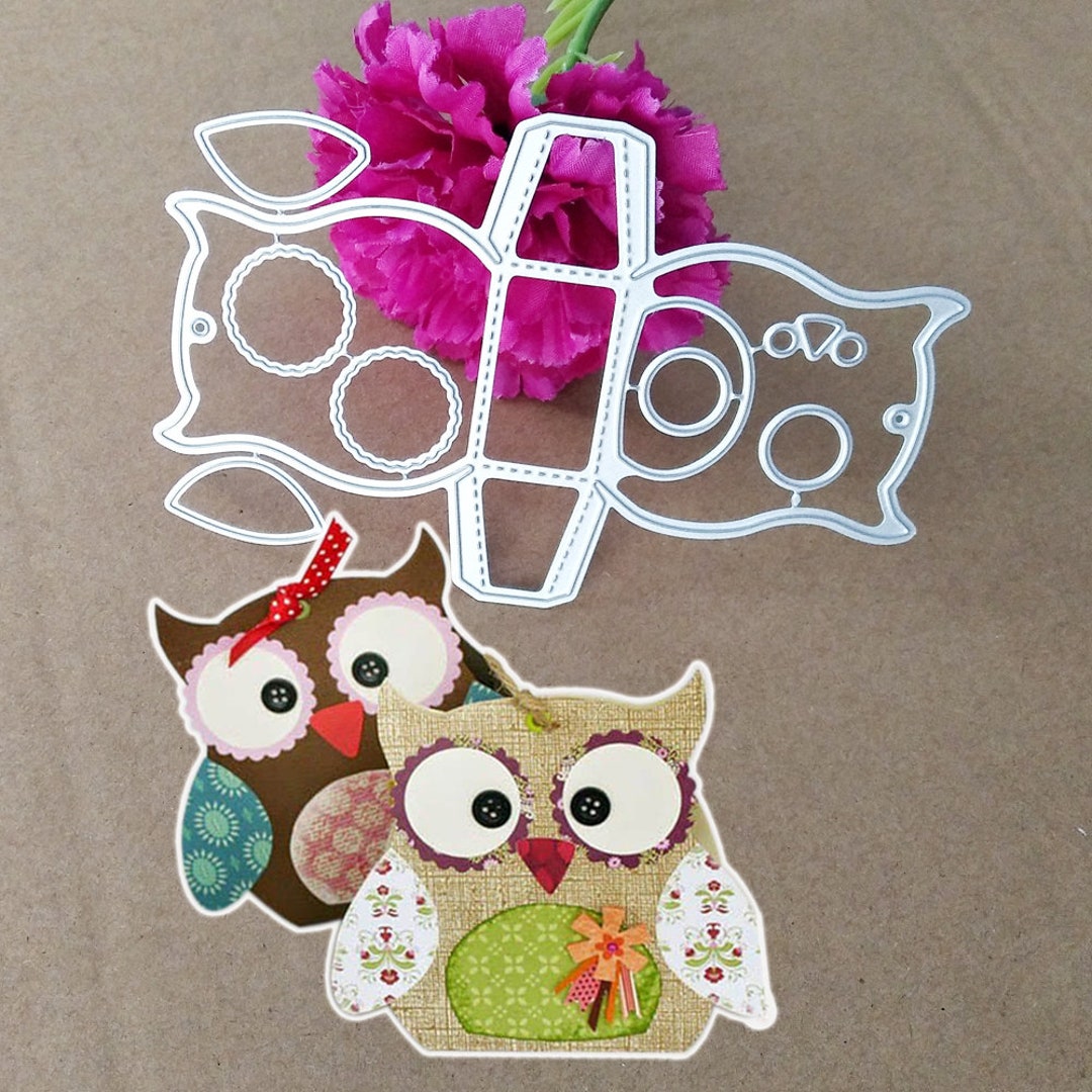 Owl Metal Cutting Die,craft Dies, Stencil Template,scrapbooking Dies ...