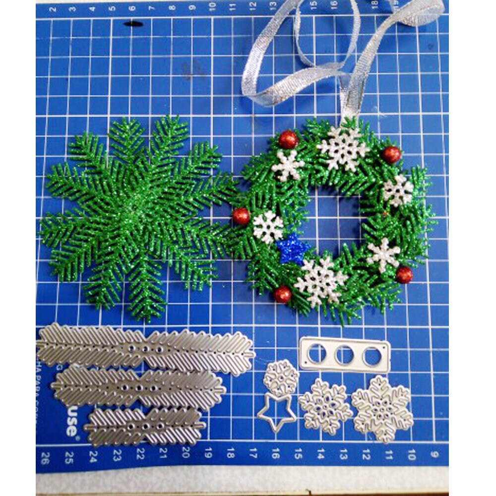 Promotional Goods Leaf Wreath Metal Cutting Dies DIY Scrapbook Paper 
