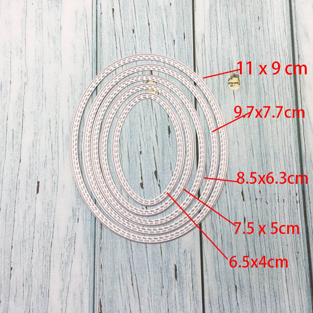 Oval Shape Frame Cutting Die,craft Dies, Stencil Template,scrapbooking ...