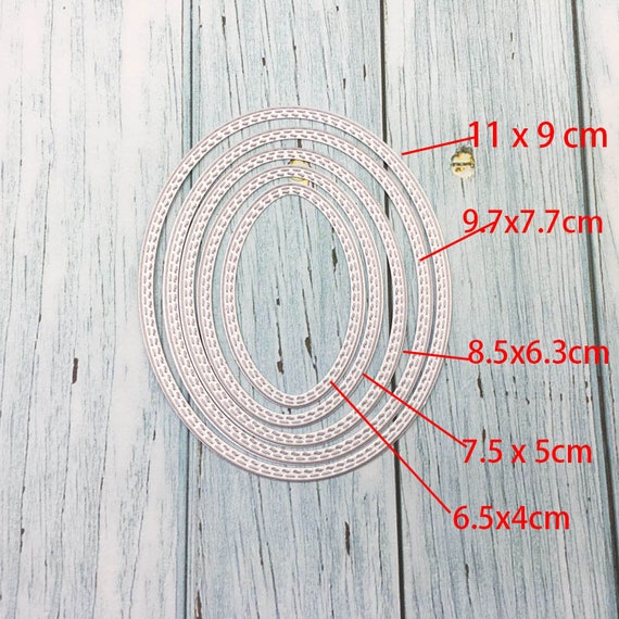 Oval Shape Frame Cutting Diecraft Dies Stencil | Etsy