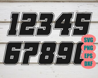 Racing Numbers Svg - Etsy