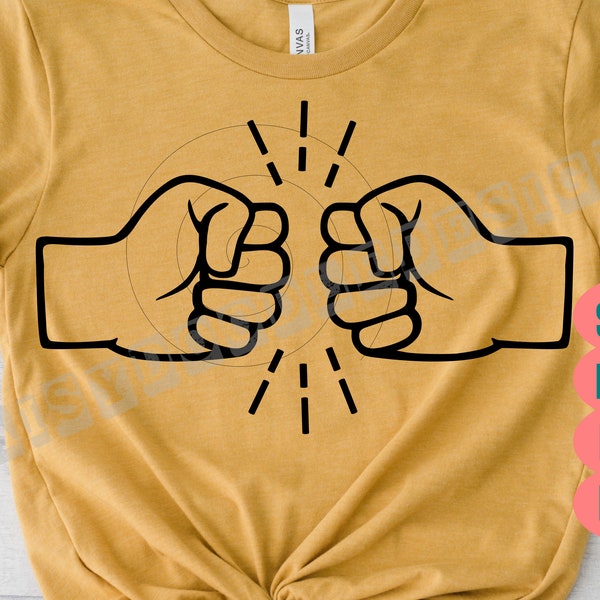 Fist Bump Sign Svg - Etsy
