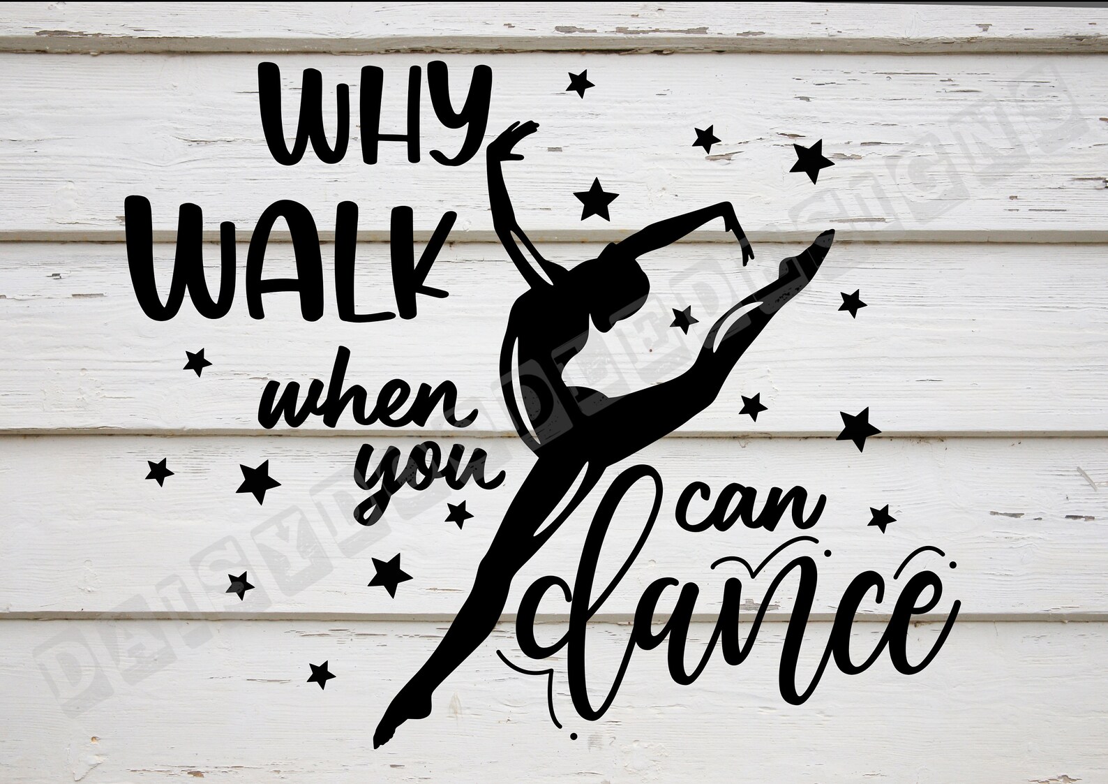 Why walk when you can dance svg dancer shirt dance girl dxf | Etsy