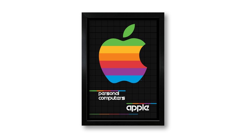 Apple Poster 1980s Replica A3 Digital Download - Etsy