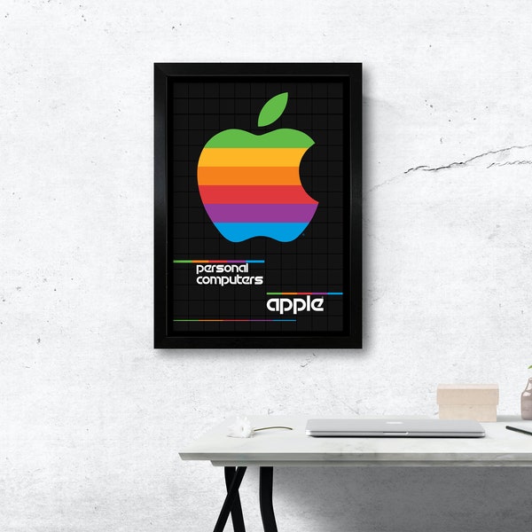 Apple Poster - Etsy