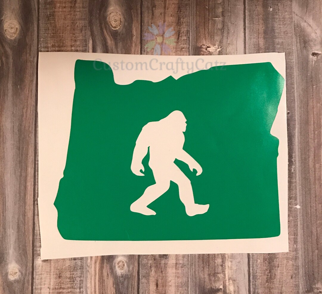 BIGFOOT OREGON State Vinyl Decal - Etsy
