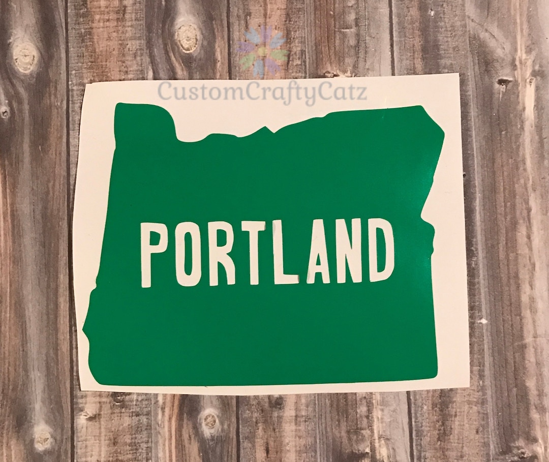 PORTLAND OREGON State Vinyl Decal - Etsy