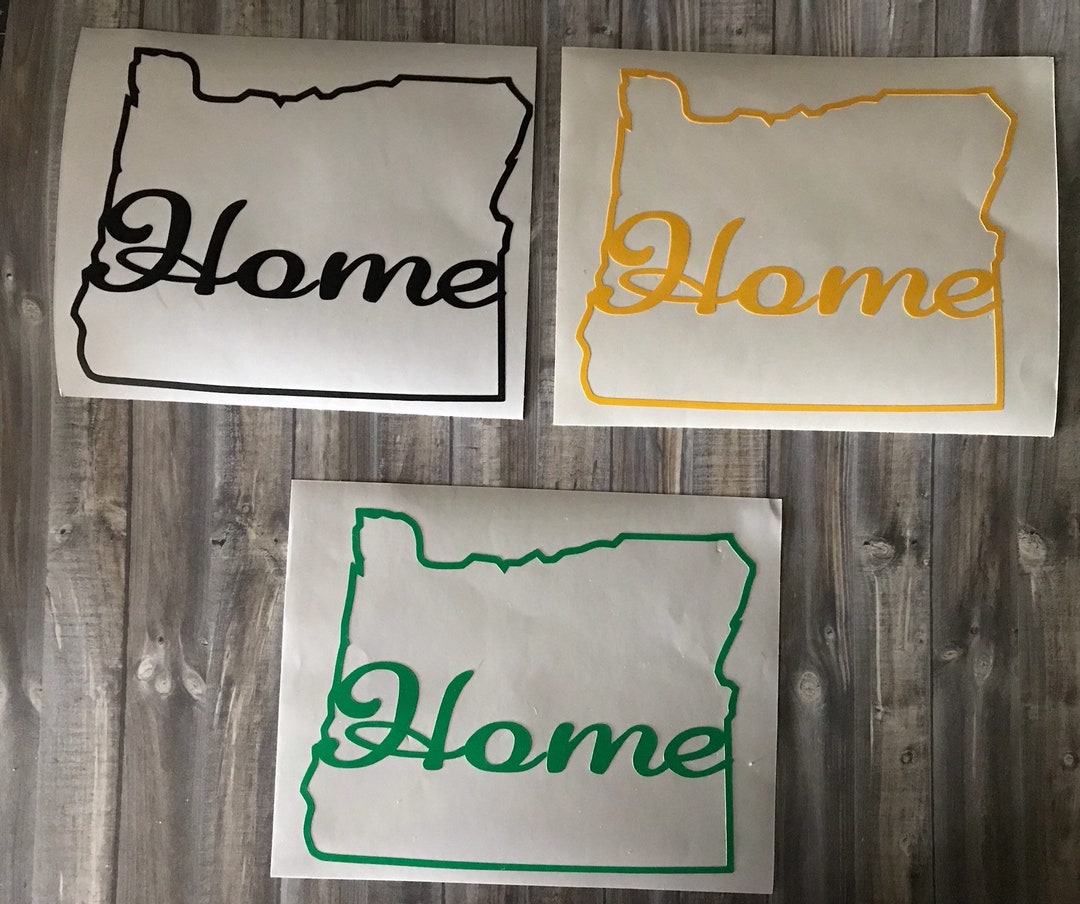 OREGON State Home Decal Sticker - Etsy