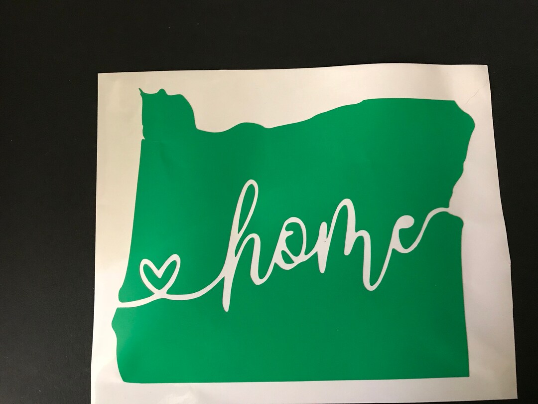 OREGON State Home Decal Sticker - Etsy