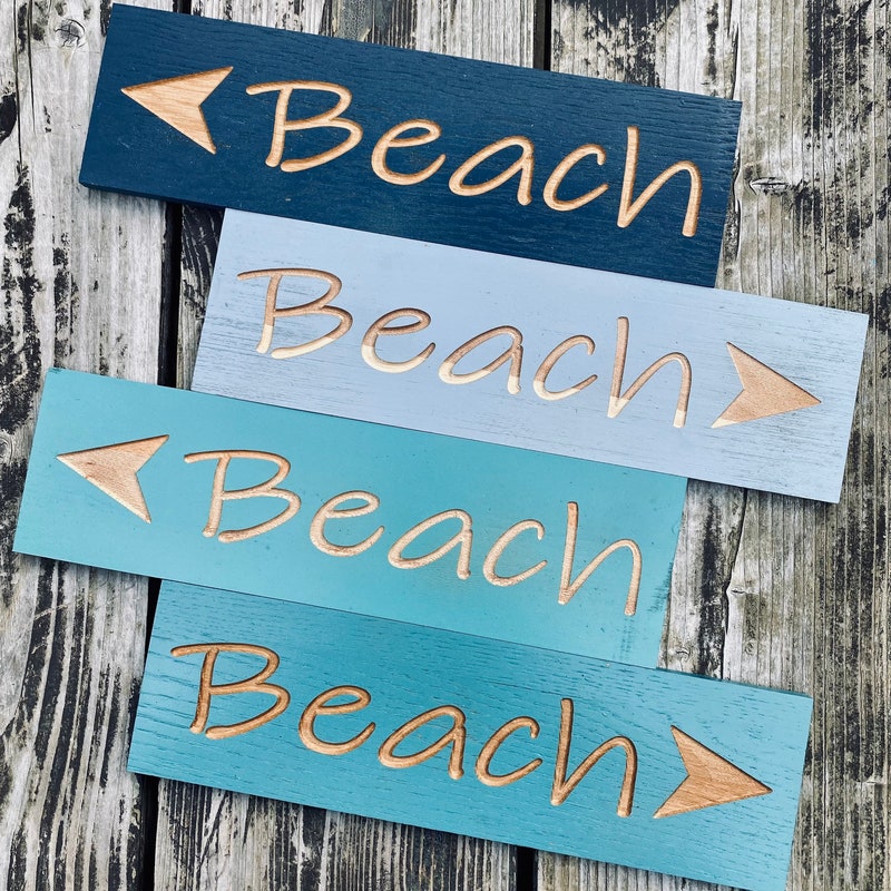 Beach Arrow Sign - Etsy