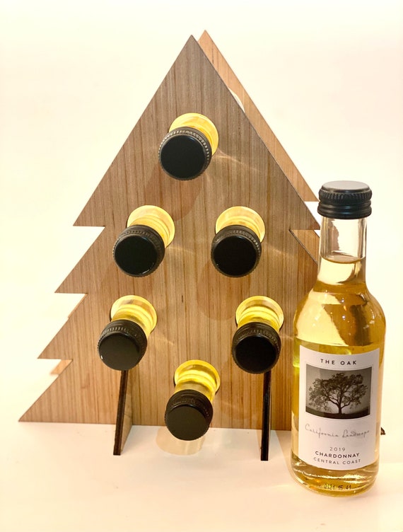 Christmas Tree WINE Adult Advent Calendar 6-bottle Rack - Etsy