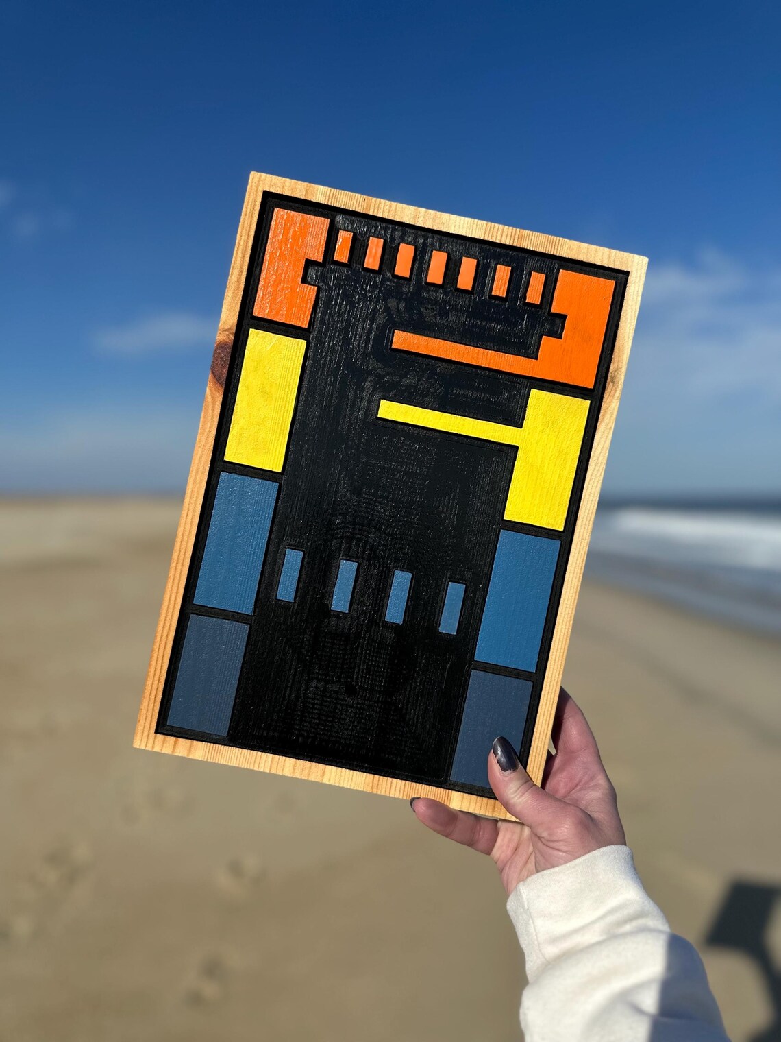 Lewes Beach Tower Reclaimed Wood Sign: Delaware Wave Art - Etsy