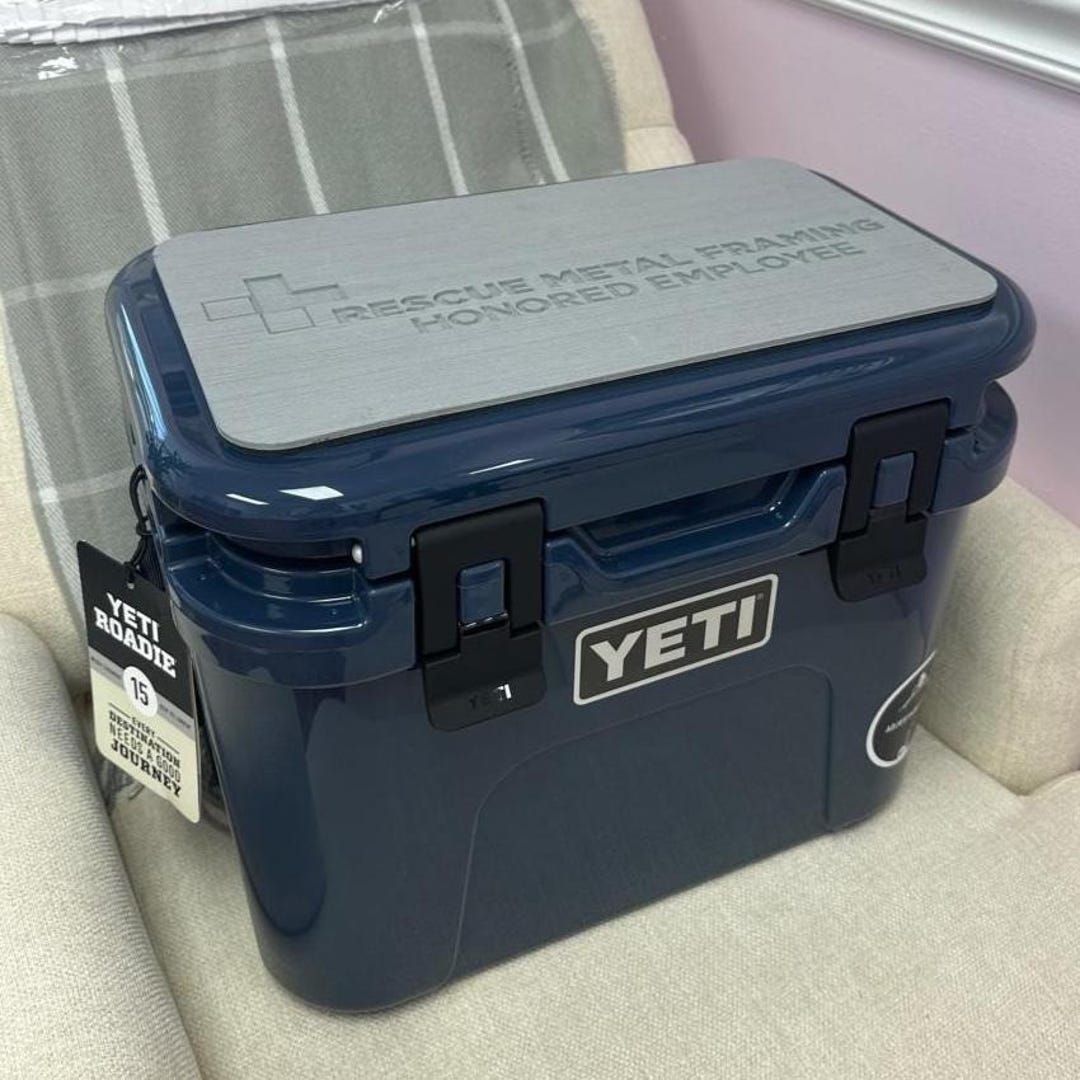 Custom Yeti Roadie 15 Cooler Pad: Personalized Engraved Seadek Helm Pad ...