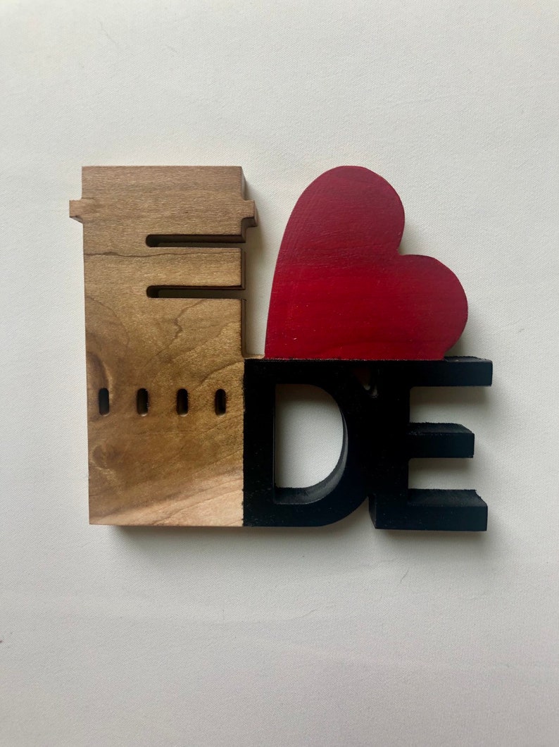 I Love Delaware Sign: Lewes Beach Tower Coastal Decor - Etsy