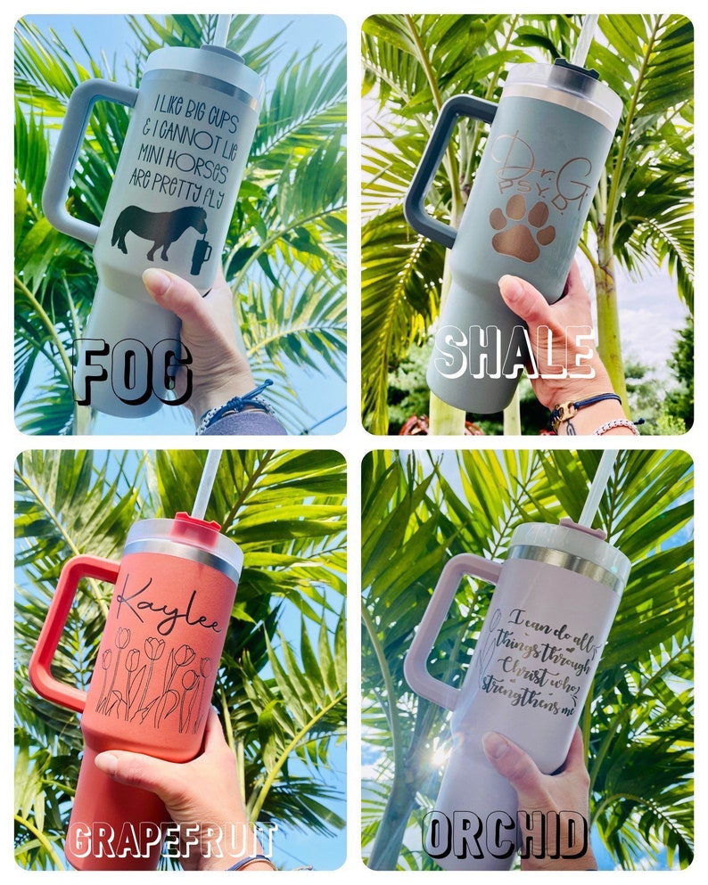 Personalized Engraved Stanley Quencher 40 Oz 30 Oz 20 Oz Etsy