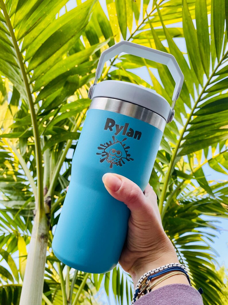 Engraved Stanley Iceflow 20oz Kids Water Bottle: Personalized Flip ...
