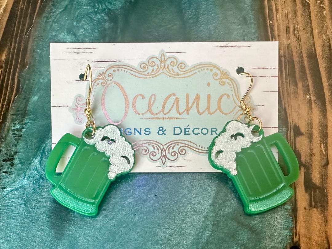 Beer Mug Earrings | St. Patrick’s Day Earring Set Jewelry | Beerings ...
