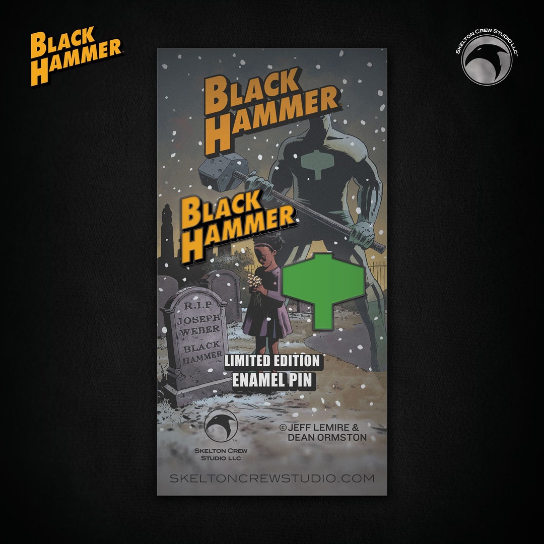 Limited Edition Black Hammer Logo & Emblem Enamel Pin Set - Etsy