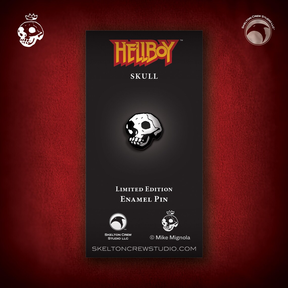 Hellboy Skull Enamel Pin | Etsy