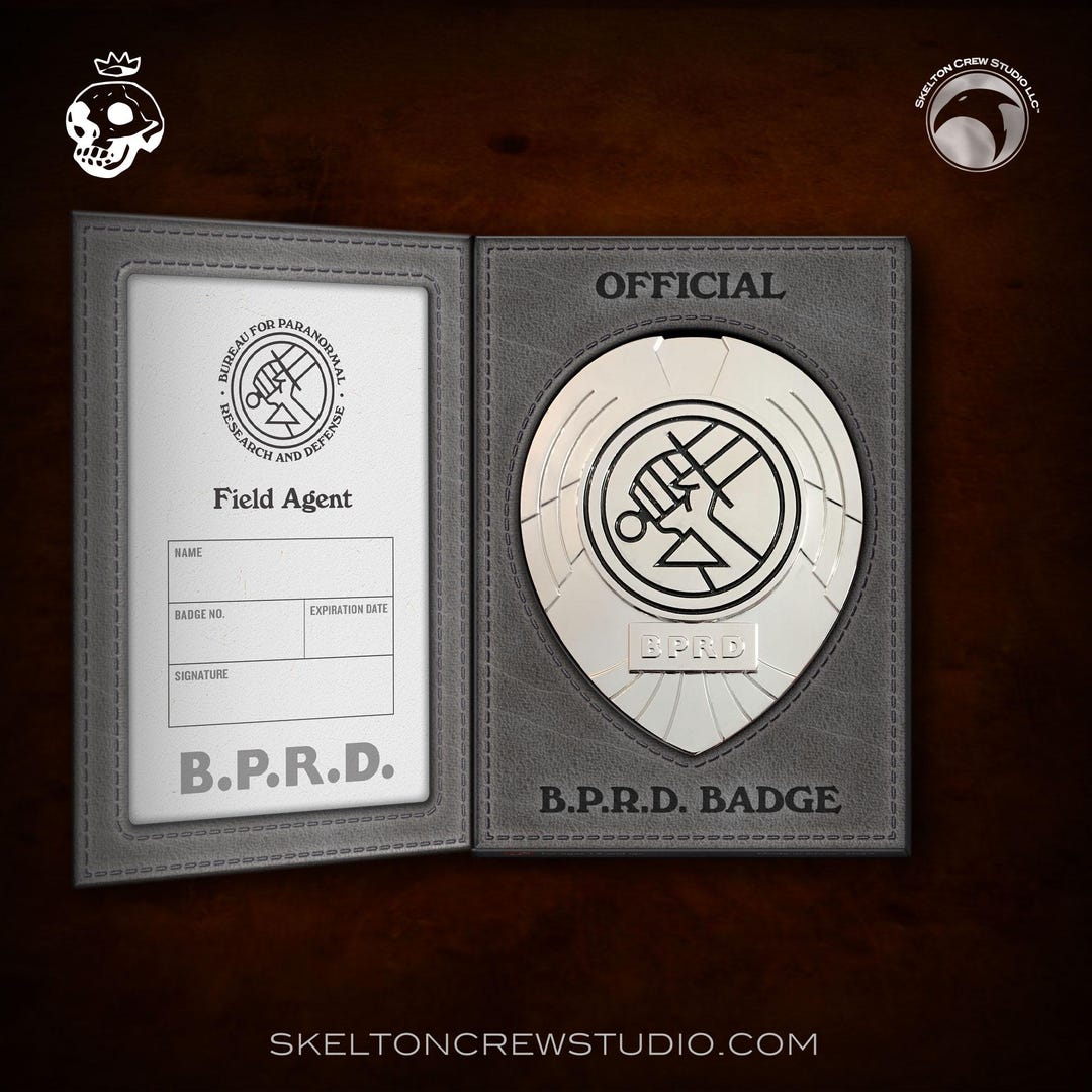 Hellboy/b.p.r.d. Official B.P.R.D. Field Agent Badge - Etsy