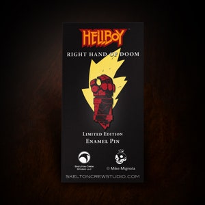 Hellboy Right Hand of Doom Enamel Pin - Etsy