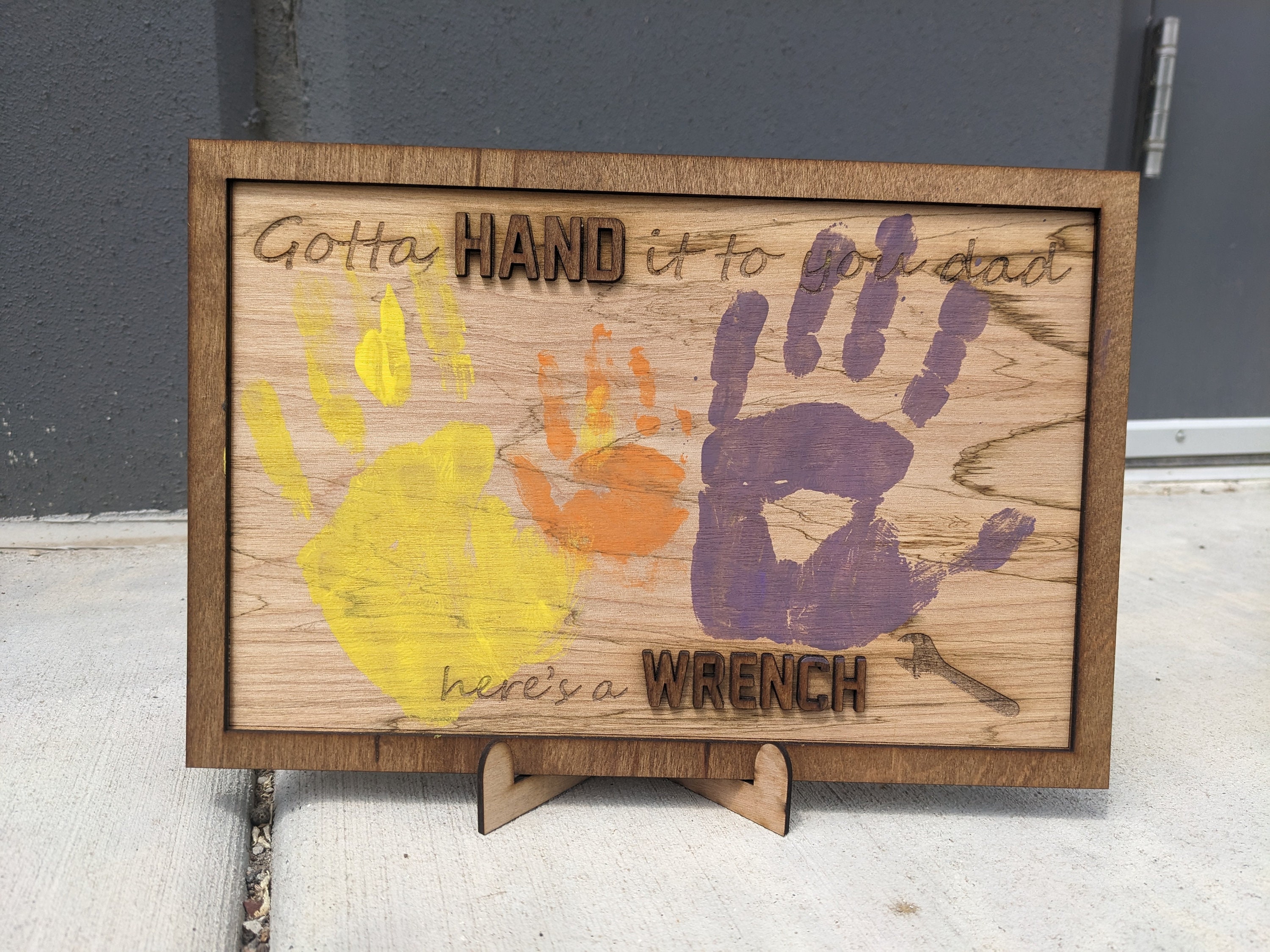 Gotta Hand It to You Dad...father's Day Gift, Personalized Hand Print ...
