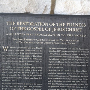 NEW Restoration Proclamation, the Family Proclamation, the Living ...