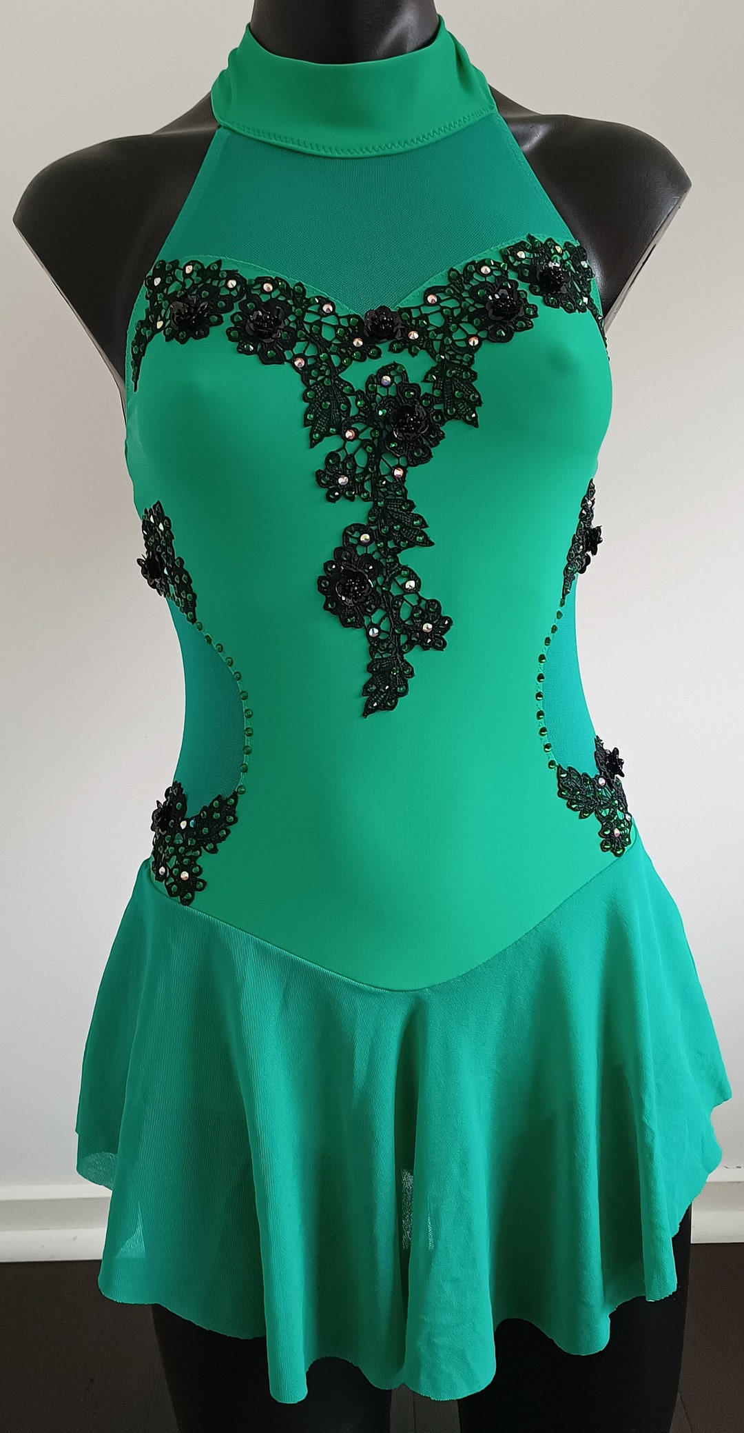 Green Lyrical/neoclassical/contemporary Dance Costume Size Adult XS or ...