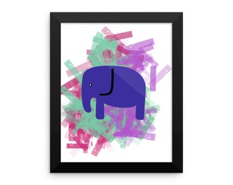 Elephant poster | Etsy
