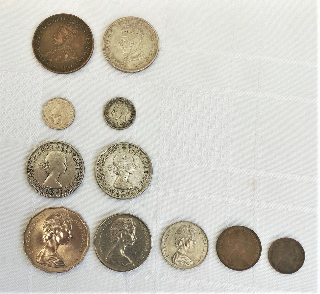 Collection of Australian Coins From 1921 to 1970 - Etsy