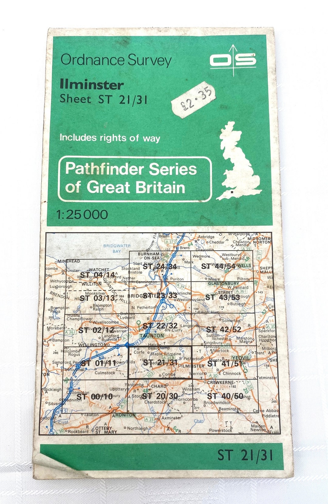 Vintage Ordnance Survey Map of Ilminster - Etsy UK