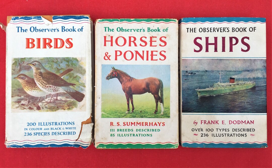 Observer Books on Birds Ships and Horses & Ponies - Etsy