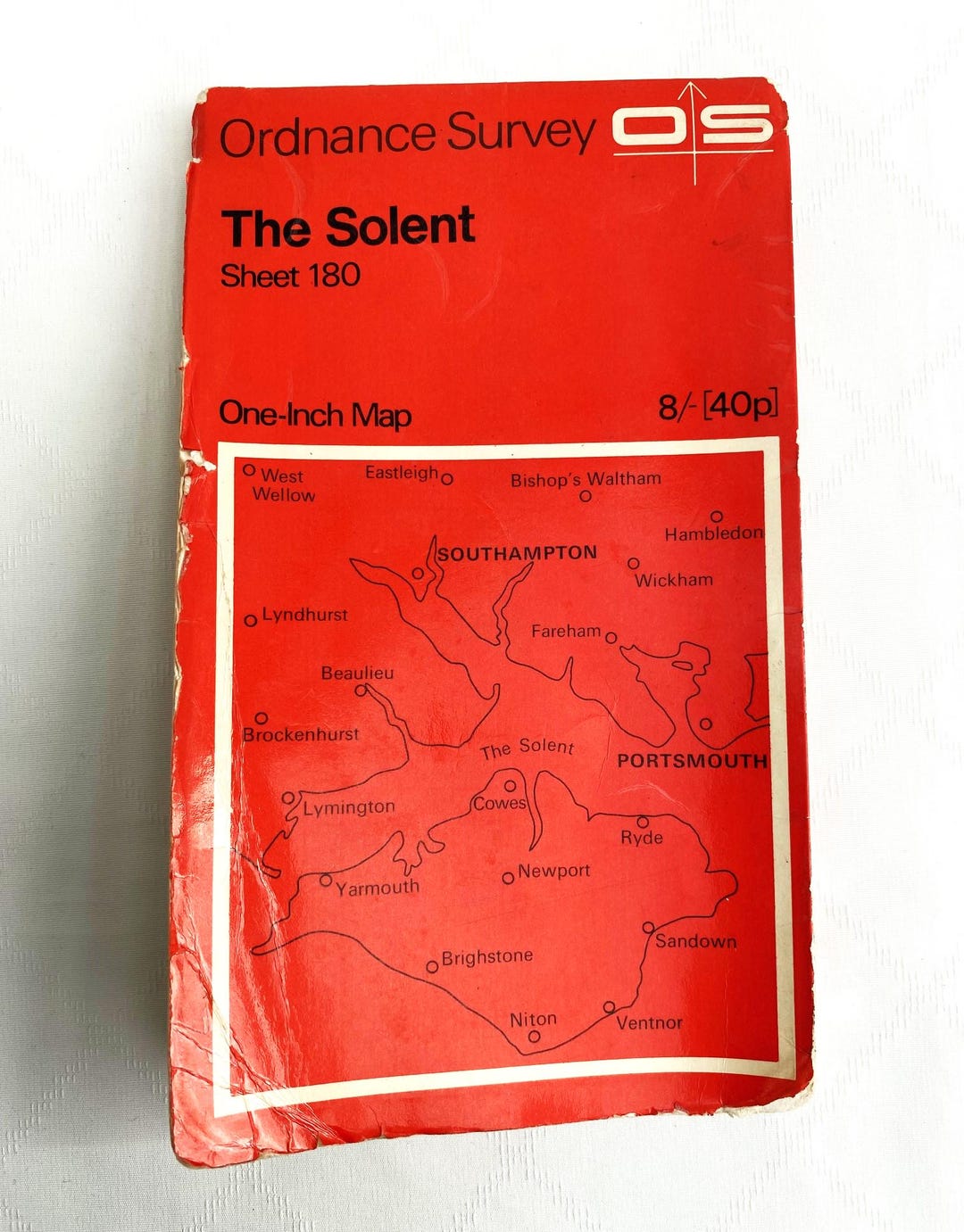 Vintage Ordnance Survey Map the Solent Sheet 180 - Etsy