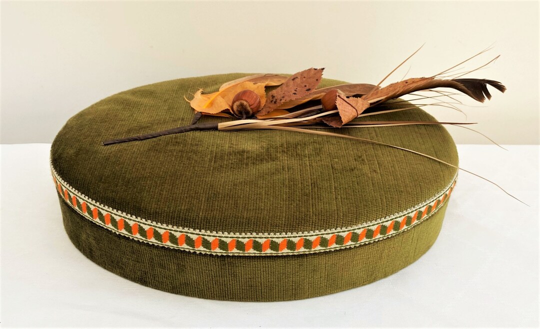 Vintage Fabric Covered Oval Gift Box - Etsy UK