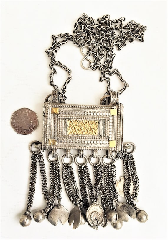 antique bedouin amulet prayer - Gem