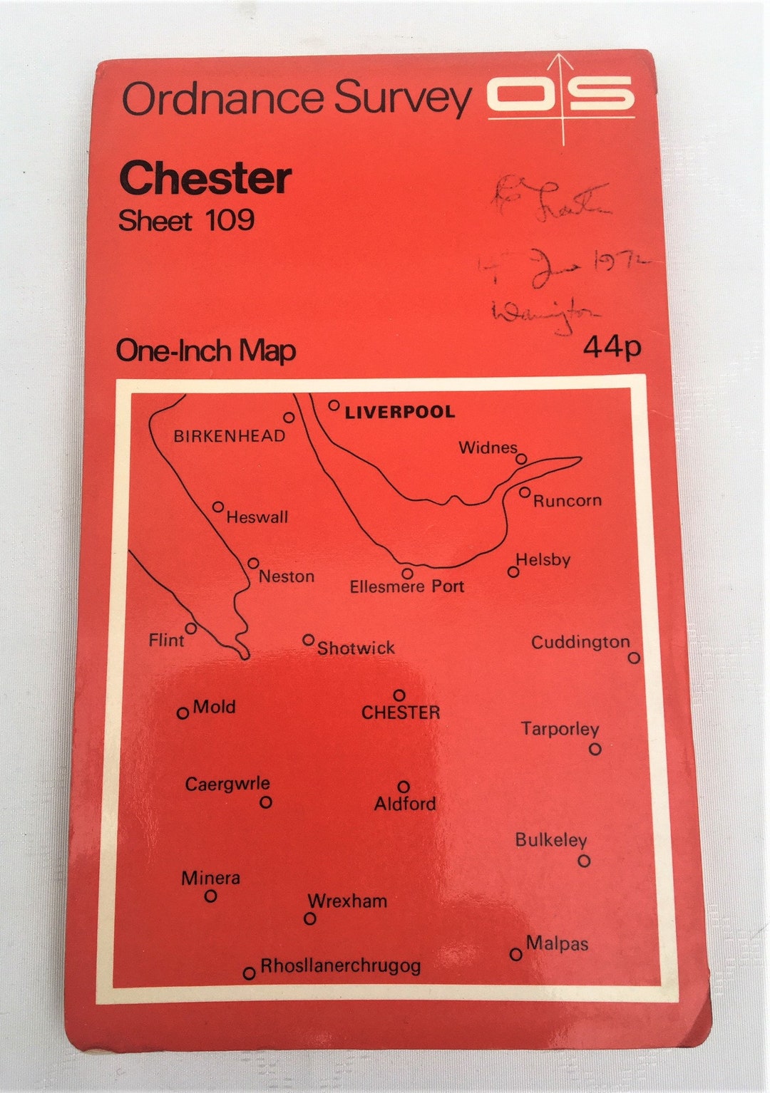 Ordnance Survey Map of Chester - Etsy
