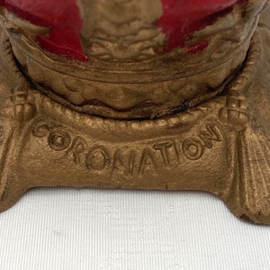 Vintage Cast Iron Crown Money Box Coronation 1953 - Etsy