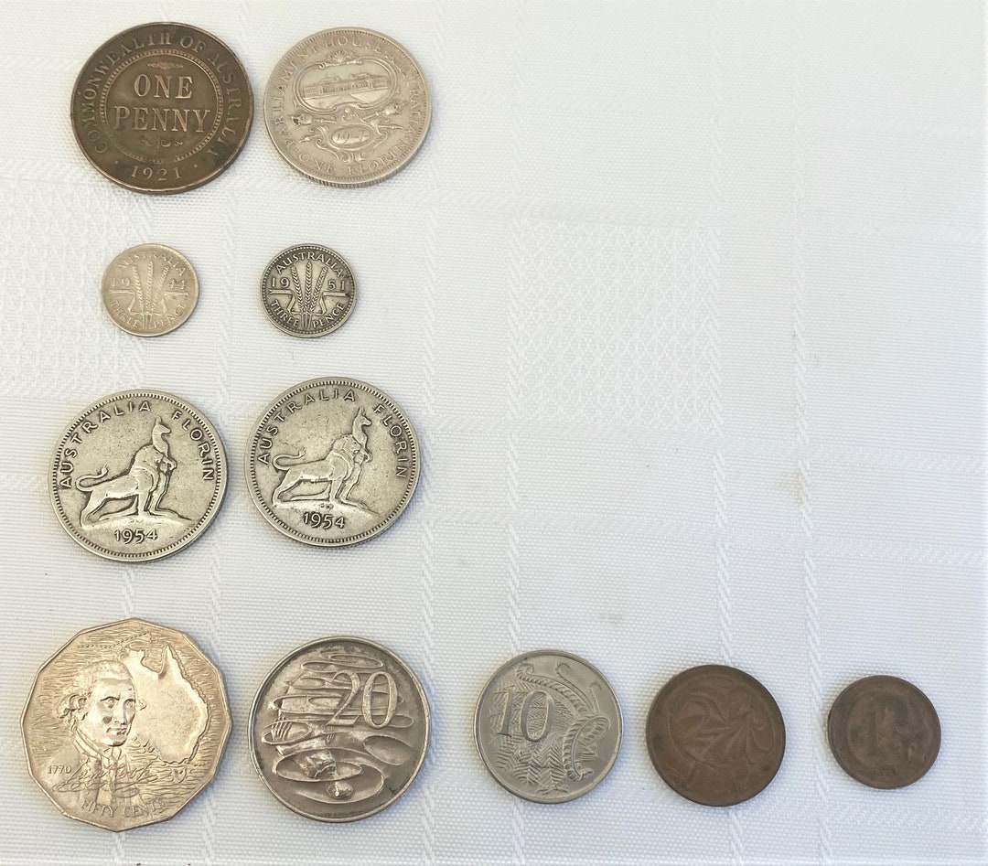 Collection of Australian Coins From 1921 to 1970 - Etsy