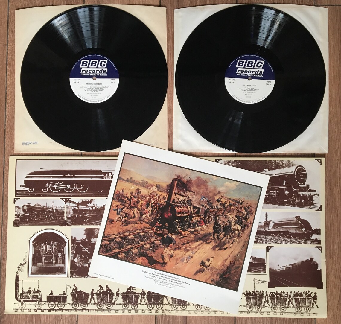 Train / Railway Vinyl Records X 5 Albums Steam Engines / - Etsy UK