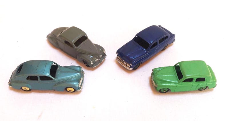 Four Vintage / Antique Die Cast Dinky Toys Cars - Etsy UK