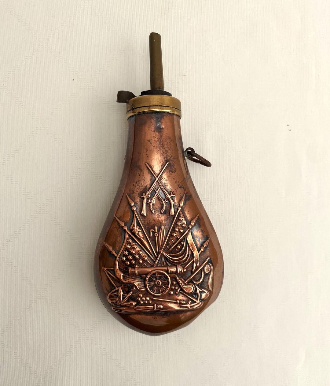 Antique Copper & Brass US Civil War Colt Powder Flask - Etsy