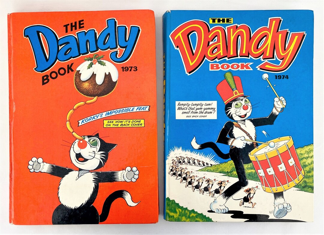 The Dandy Book 1973 and 1974 Comic Strip Annuals - Etsy
