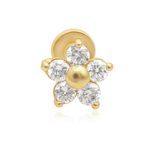 Flower Cartilage Earring - Etsy