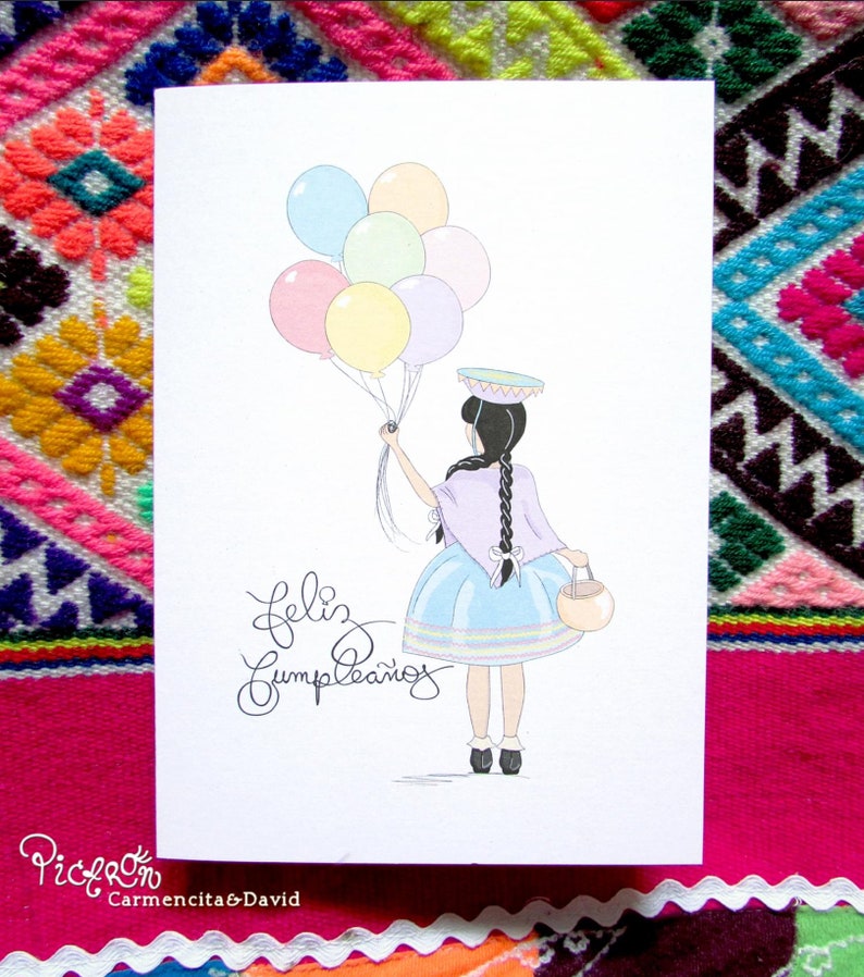 Set of 5 Spanish Birthday Cards #1 - Etsy