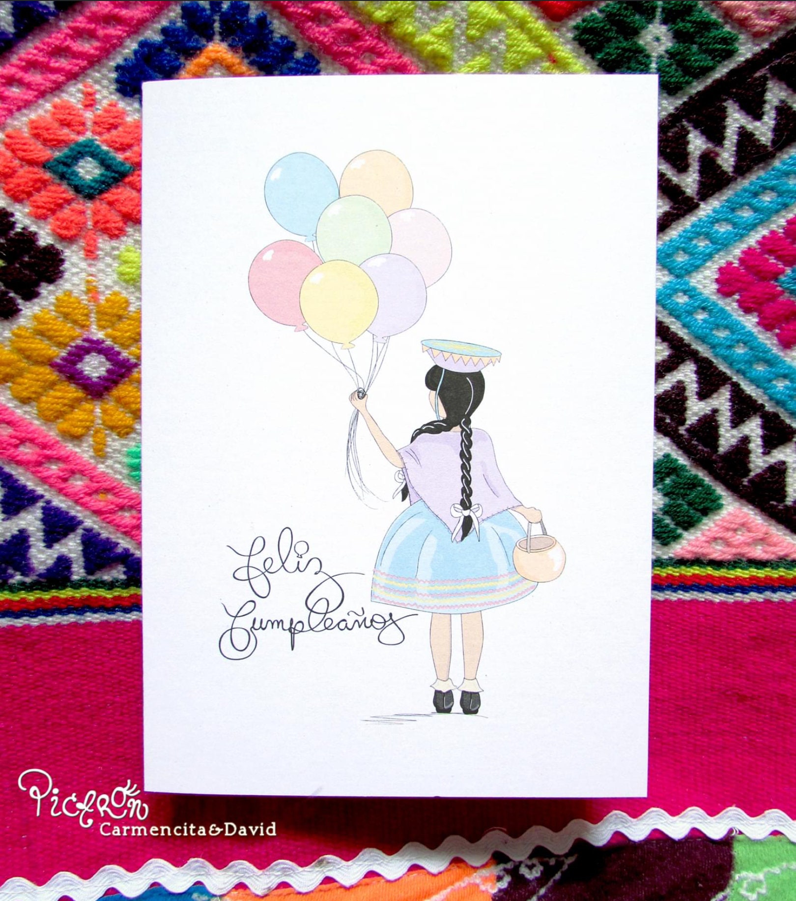 Set of 5 Spanish Birthday Cards #1 - Etsy