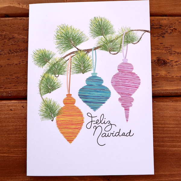 Spanish Holiday Card - Etsy