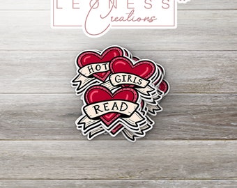 Hot Girls Read Sticker - Etsy