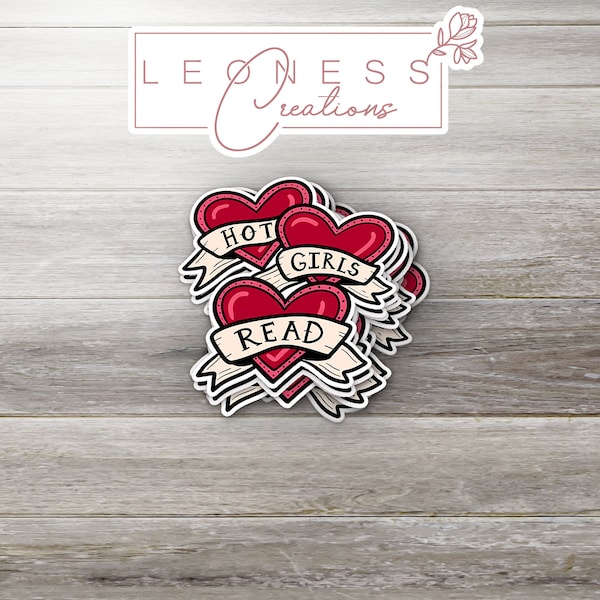 Hot Girls Read Sticker - Etsy