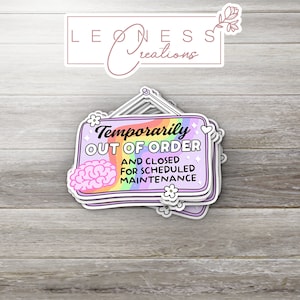 Temporarily Out of Order Sticker - Etsy